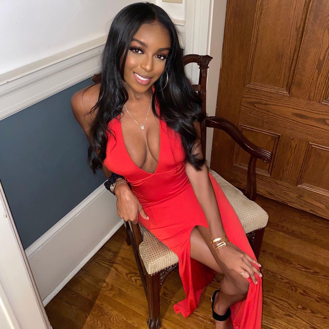 deep v red dress | Scrolller