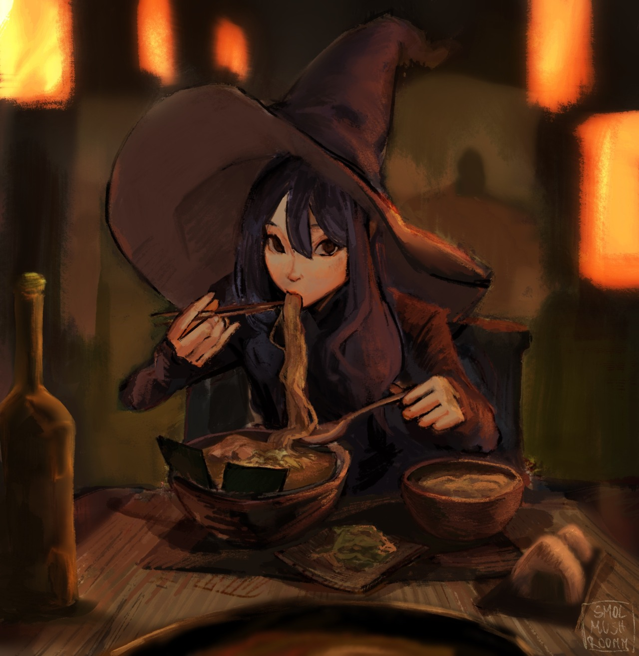Dinner date with a witch by smolmushroomm | Scrolller