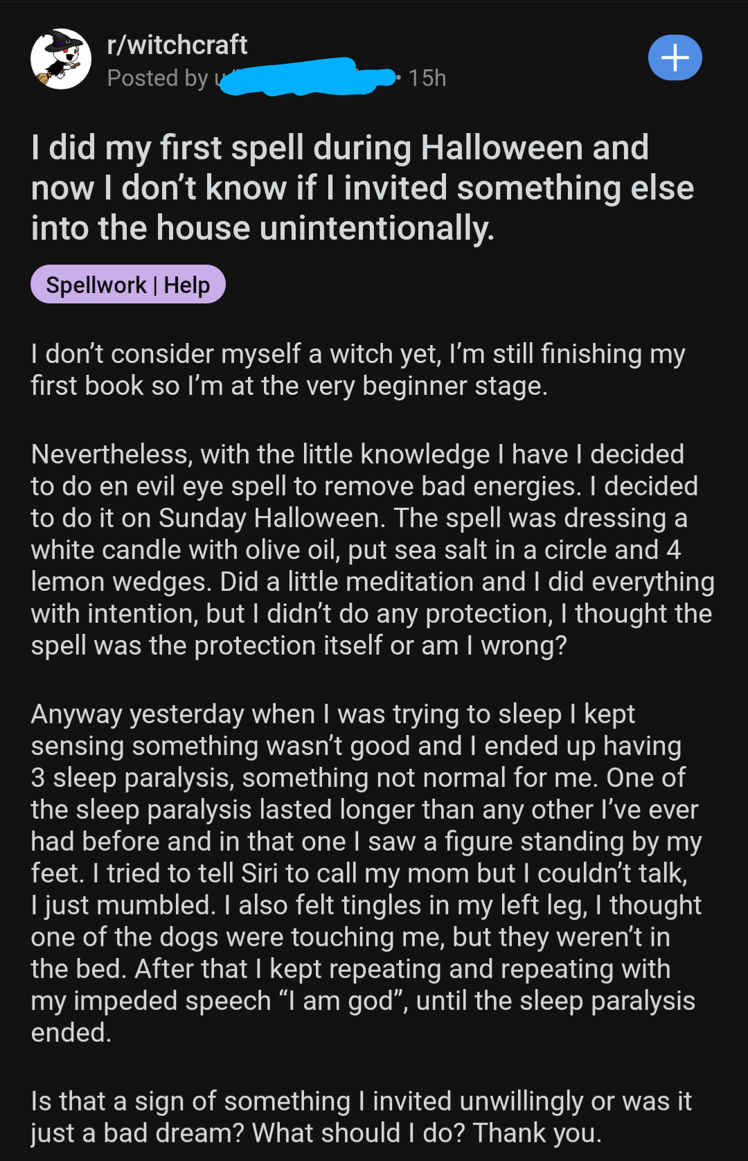 Does anything from the r/witchcraft sub count? | Scrolller