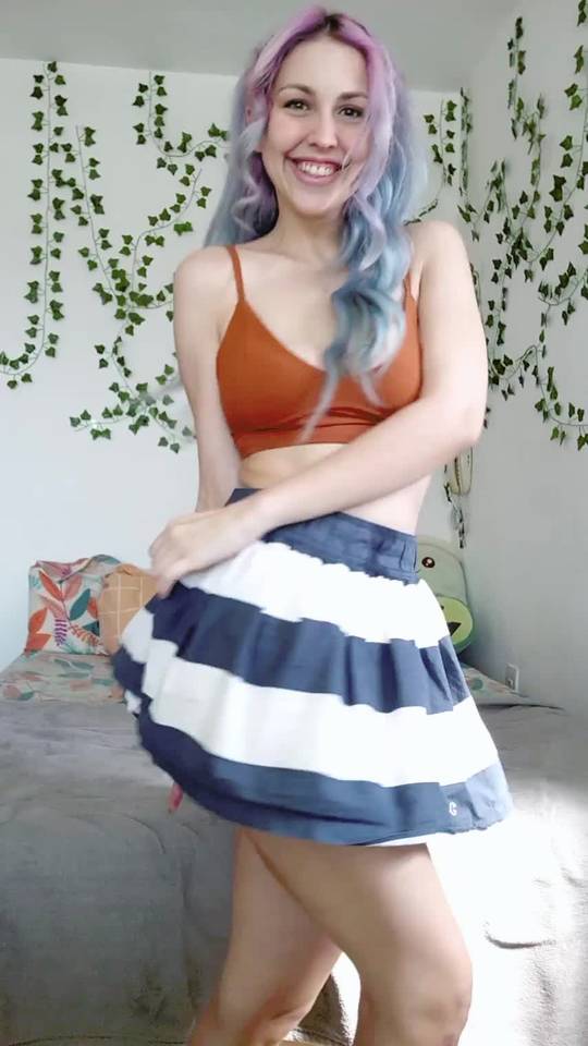 I think you could even see my soul from under my skirt here... I know my 😽 you did 🤭 | Scrolller