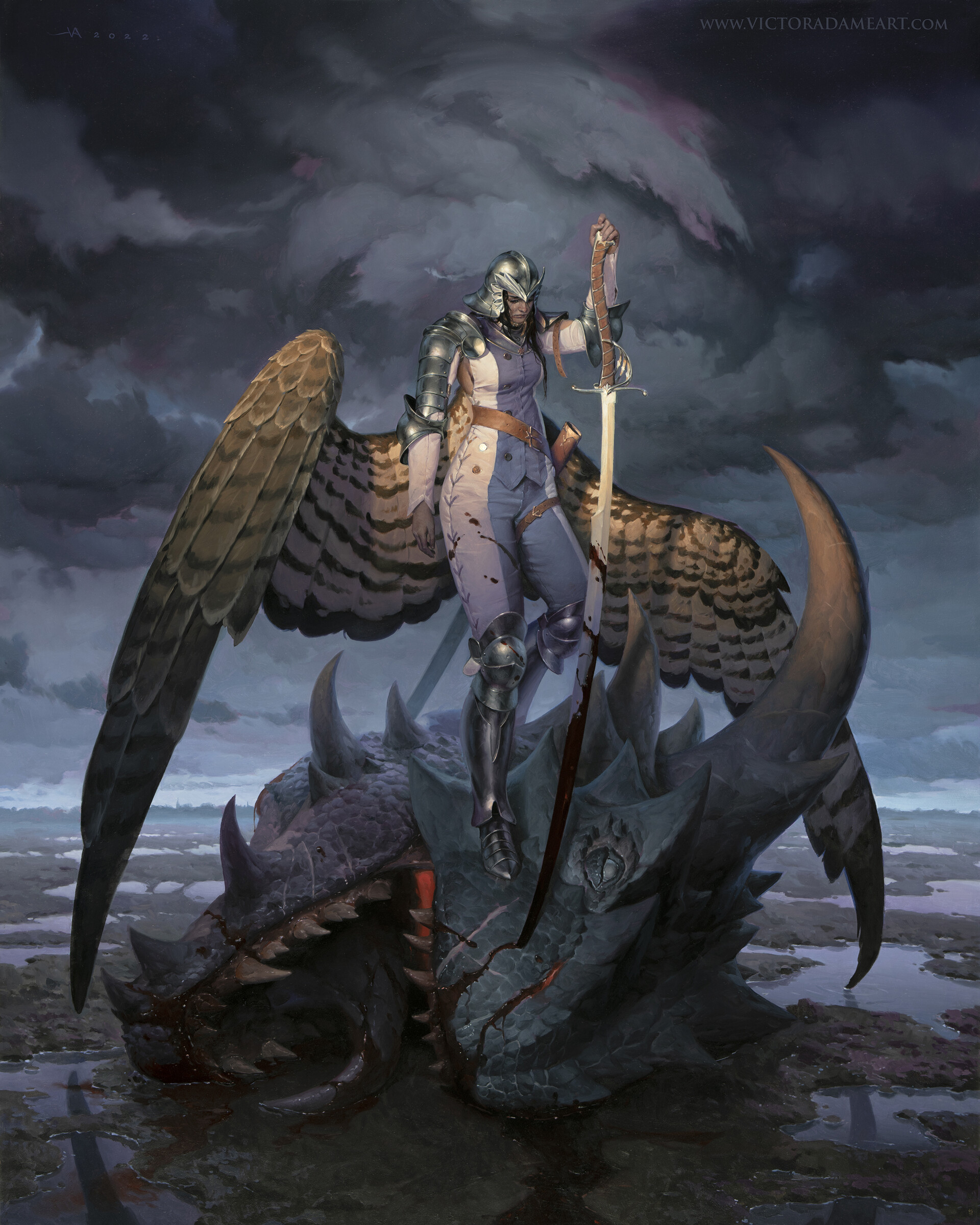 Dragonslayer Angel by Victor Adame | Scrolller