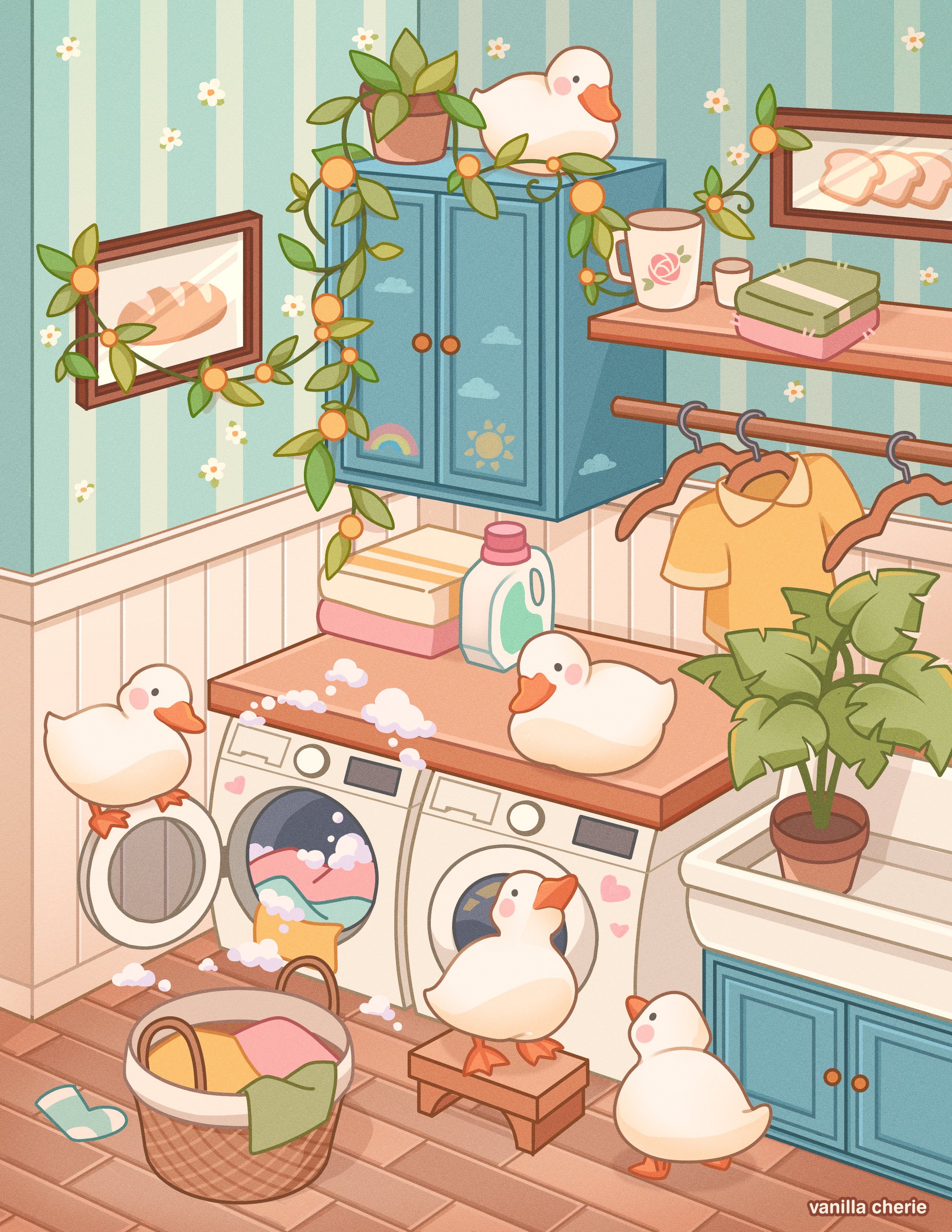 Duck Laundry Day | Scrolller