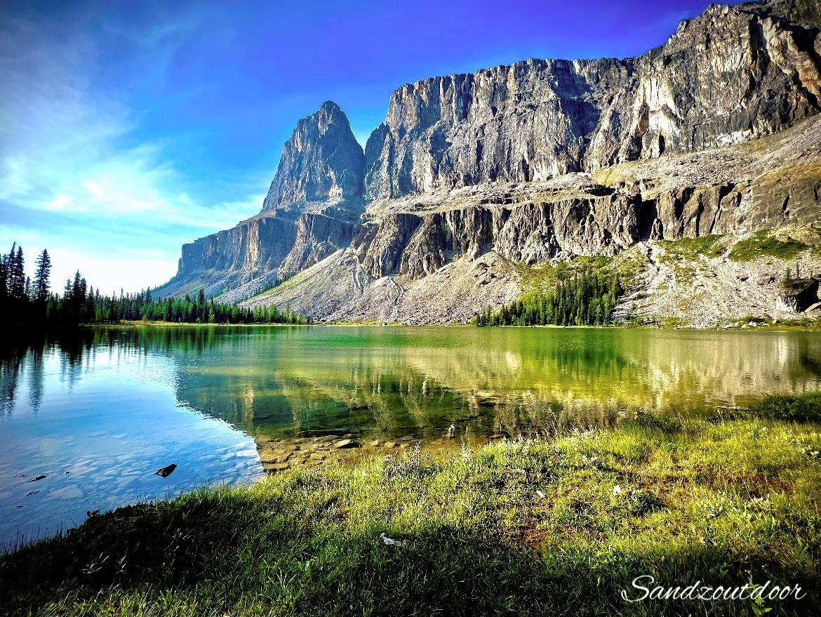 Eisenhower Peak, Castle Mountain and Tower Lake, Banff National Park Alberta Canada | Scrolller