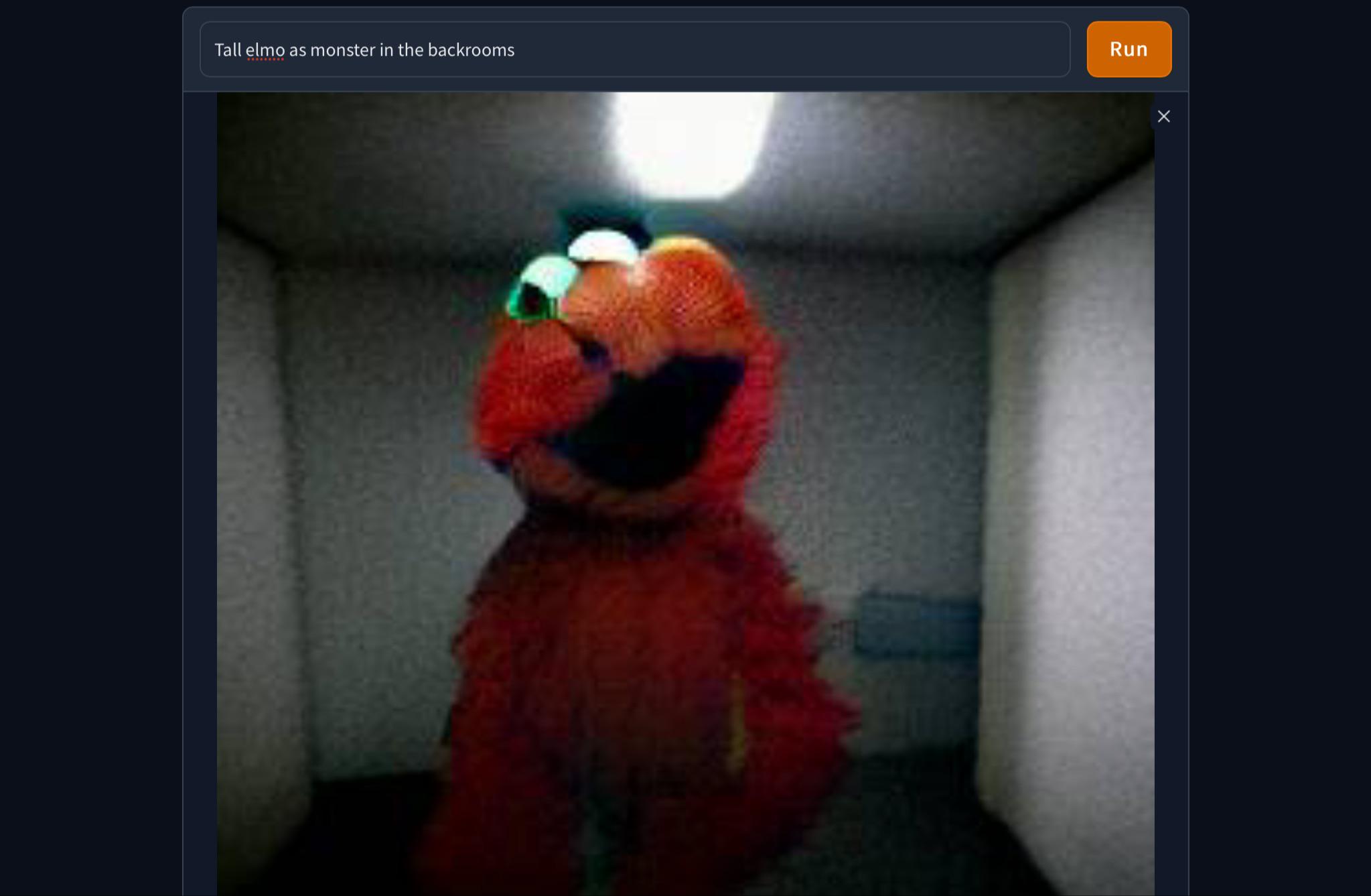 Elmo as a backrooms monster | Scrolller