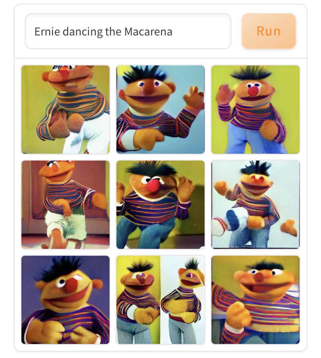 Ernie dancing the Macarena | Scrolller