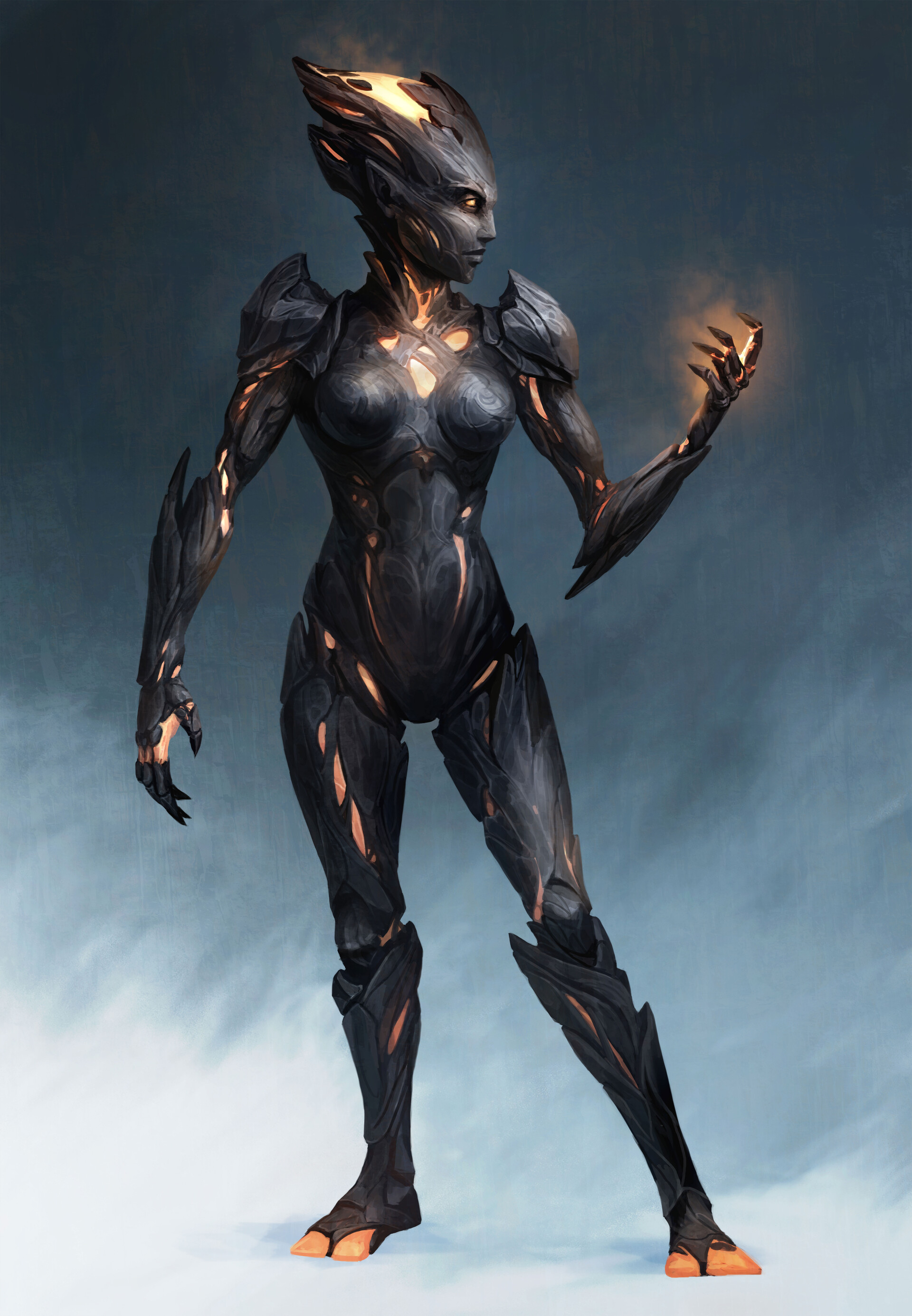 Female Magma Elemental by Yasen Stoilov | Scrolller