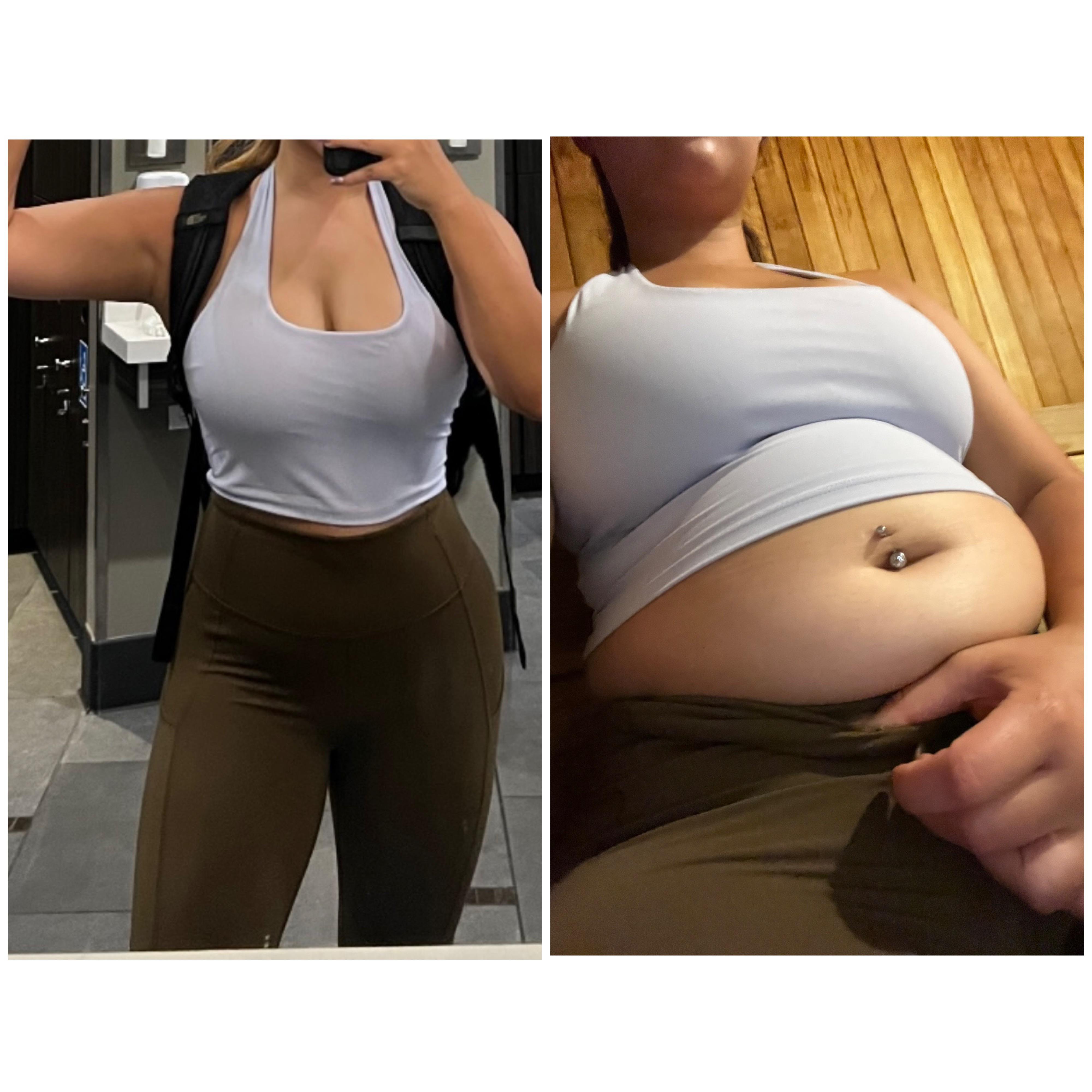 Fit girl 🏋🏻‍♀️ turned plush 🍦🍔🌭 | Scrolller