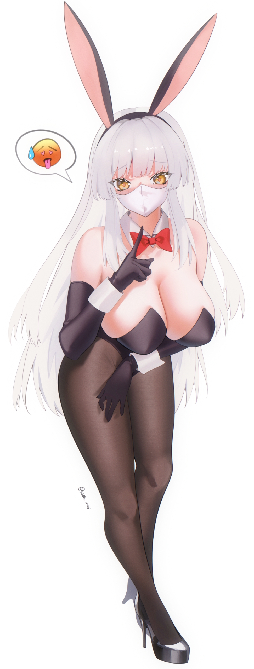 Flustered Masked Bunny Girl | Scrolller