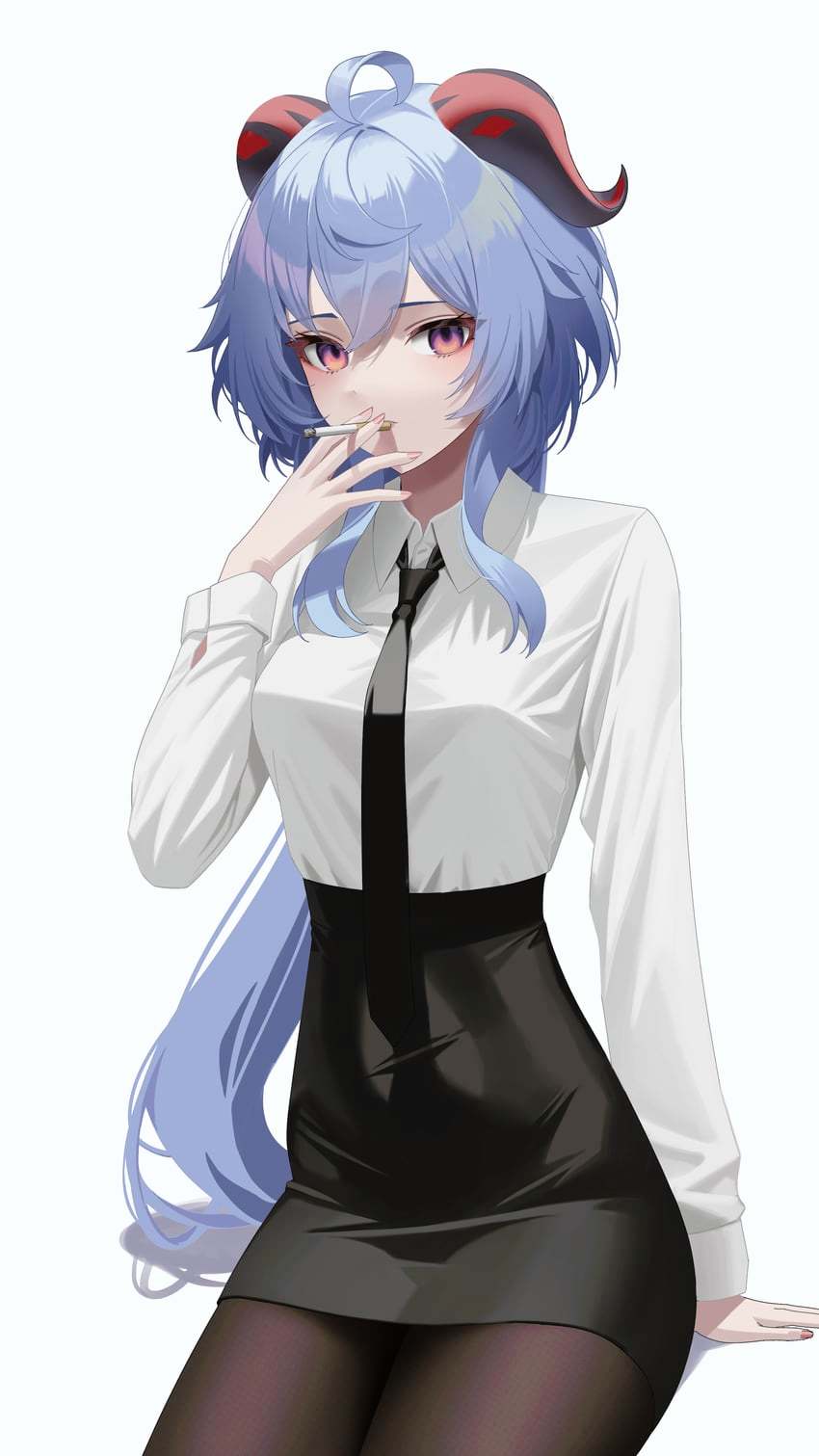 Ganyu on a smoke break | Scrolller