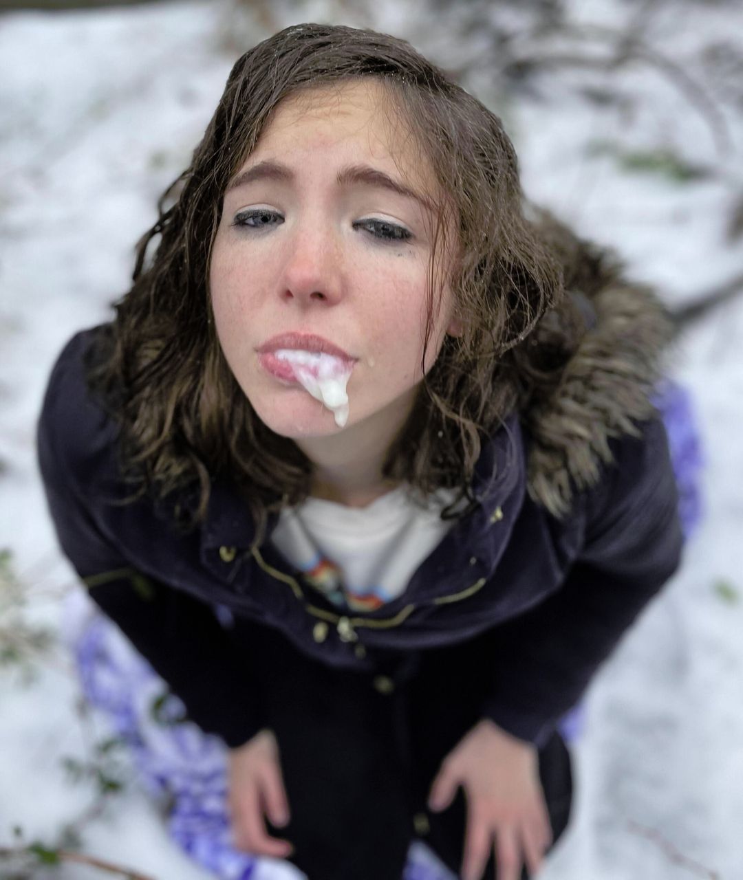 Girl Doesn't Like the Taste of a Strangers Cum | Scrolller