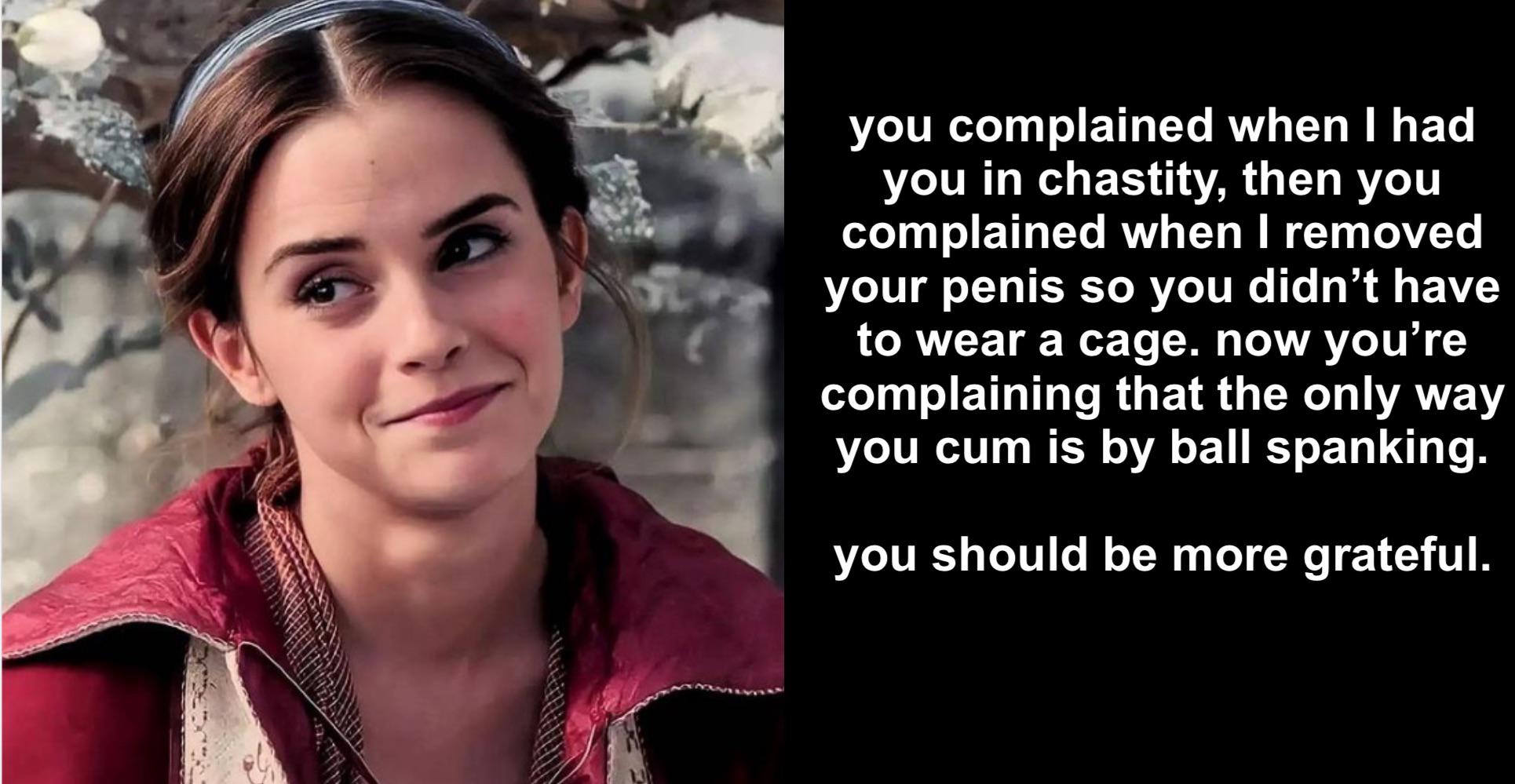 Goddess Emma is disappointed with you. | Scrolller