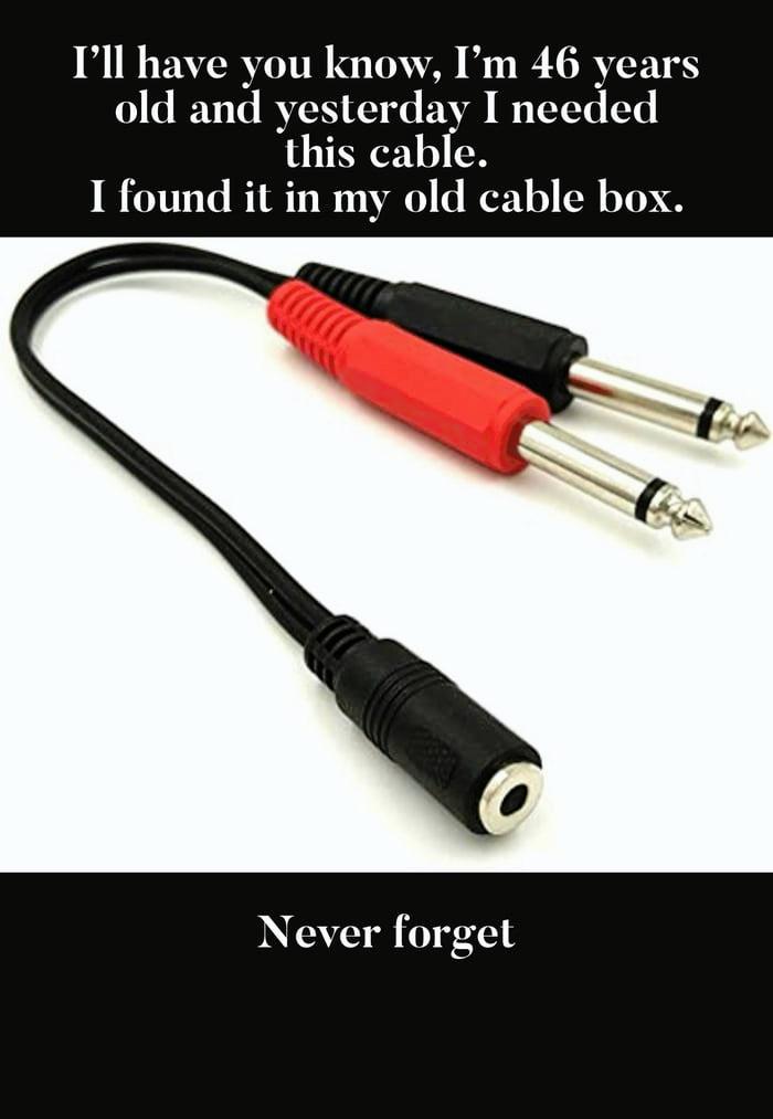 Good 'Ol Box of Cables! | Scrolller