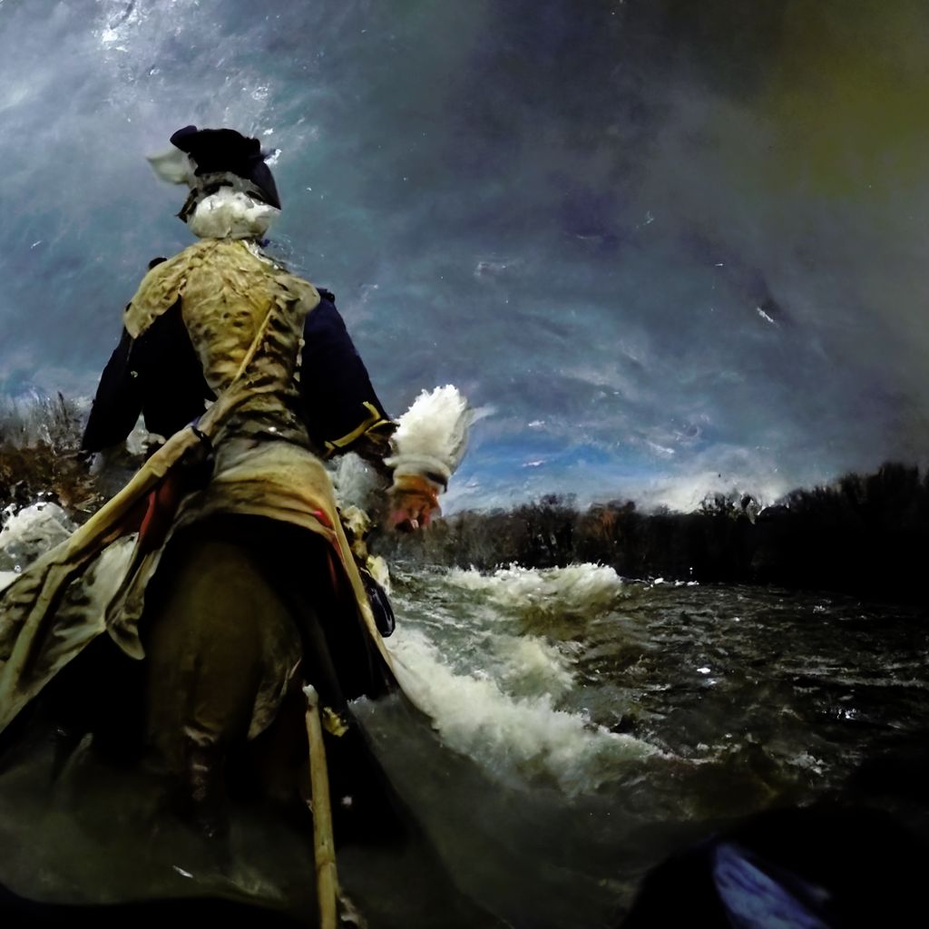 GoPro footage of George Washington crossing the Delaware River | Scrolller