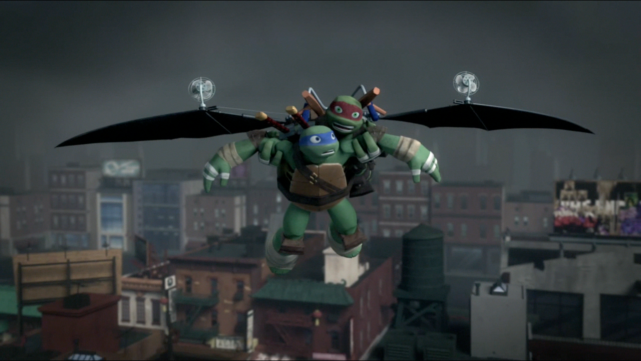 'Gotcha! Yeah! Whoo! In your face, gravity!' "Oh, thanks, Raph." :3 | Scrolller