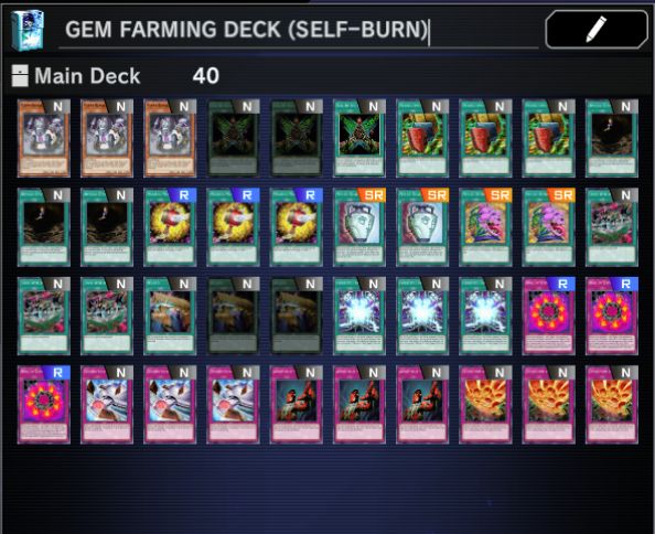 [GUIDE] Gem Farming Deck / Self-Burn during the XYZ Event. (Card names in the comments) | Scrolller