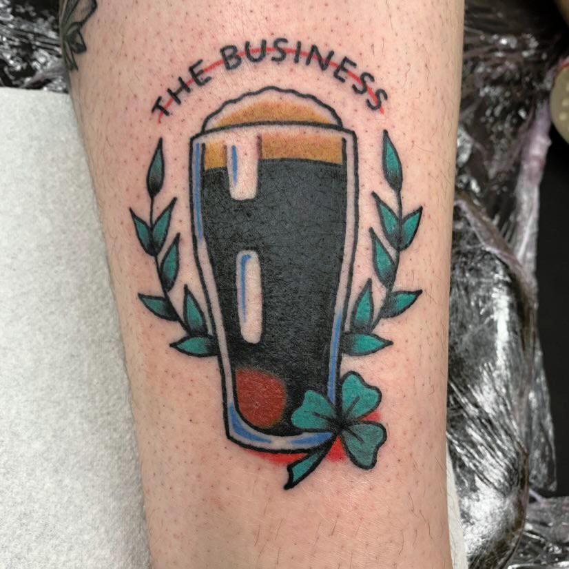 Guinness Boys, we are here🎶 got some new ink yesterday for my birthday ...