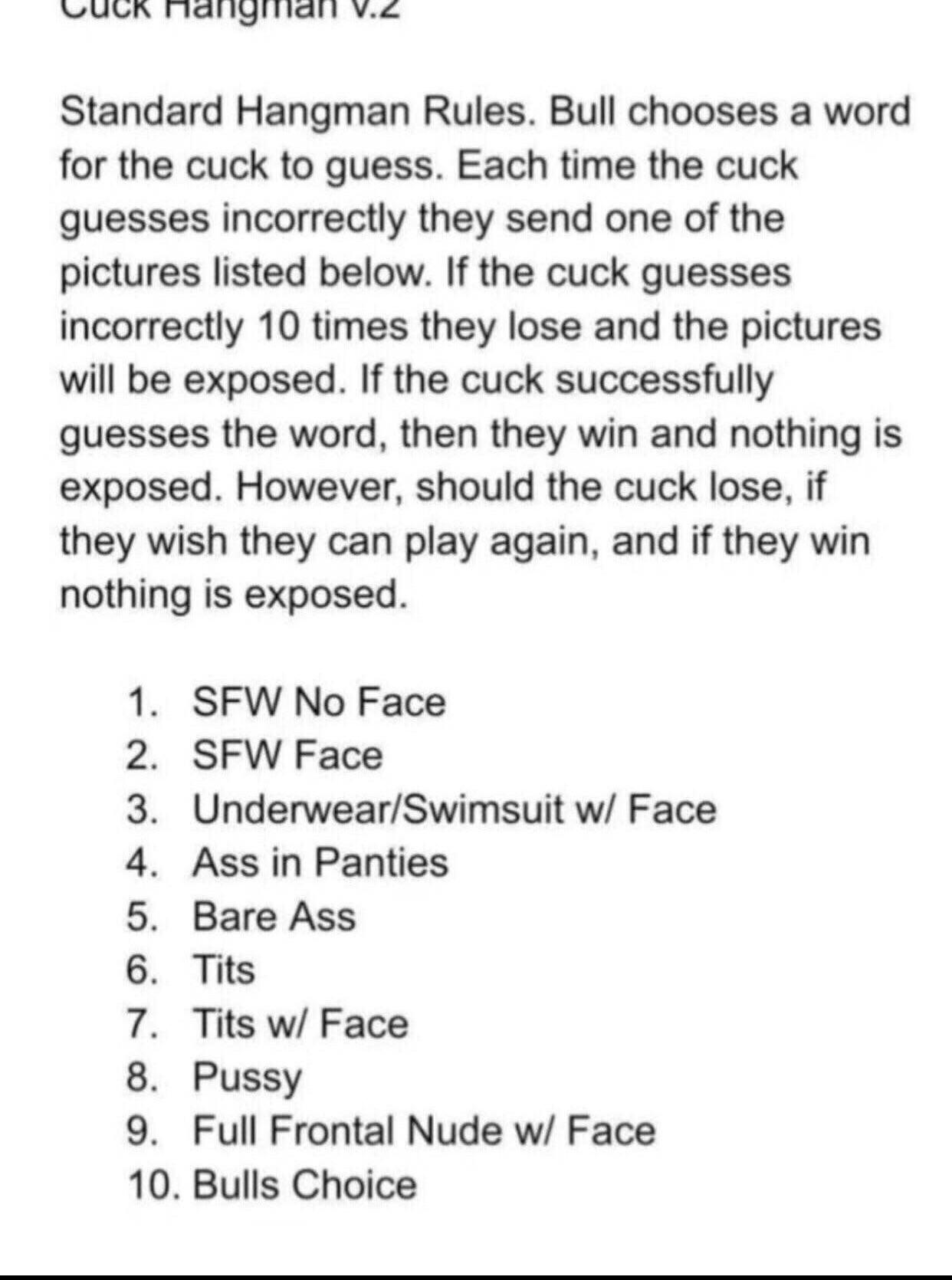 Hey cuck want to play a fun game and risk her? | Scrolller