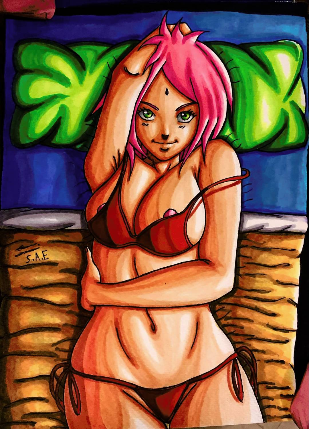 Hey everyone how's my finished drawing of Sakura | Scrolller