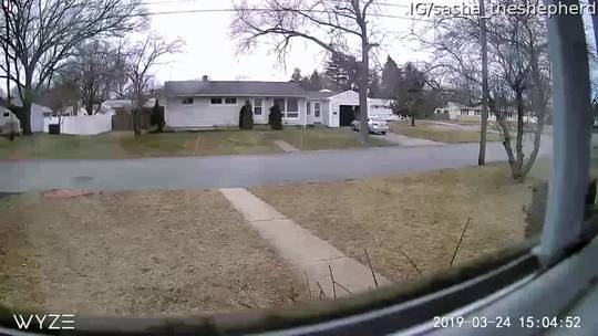 Home Security camera catching an intruder | Scrolller