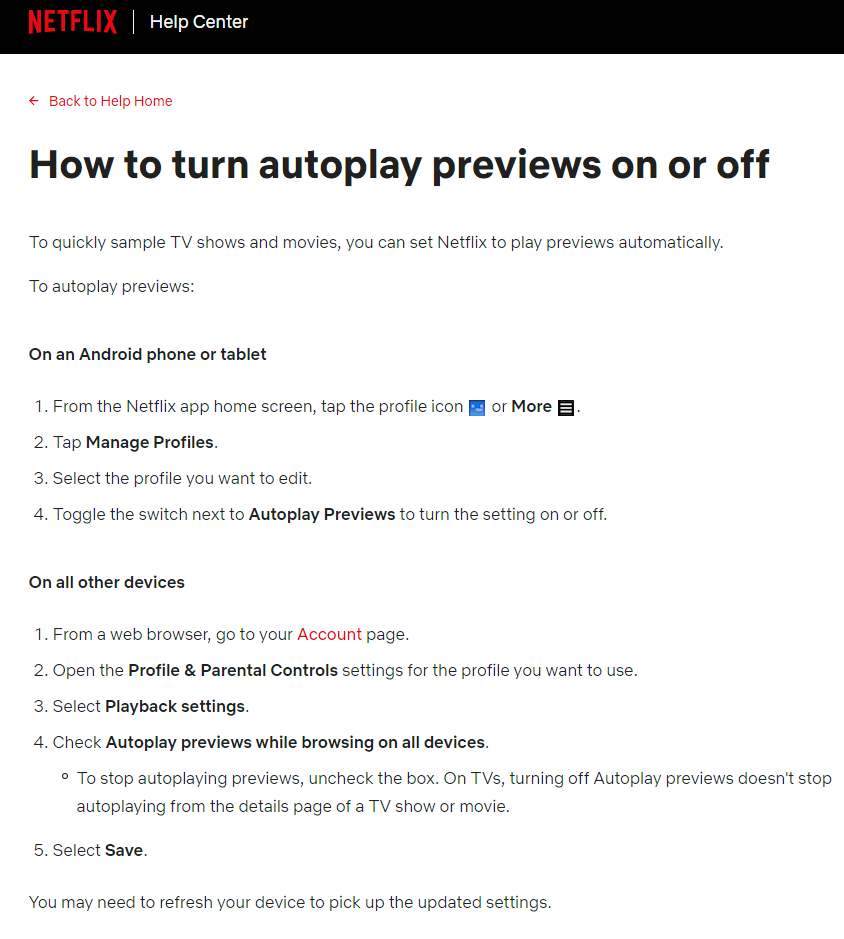 How to turn Netflix autoplay previews off | Scrolller