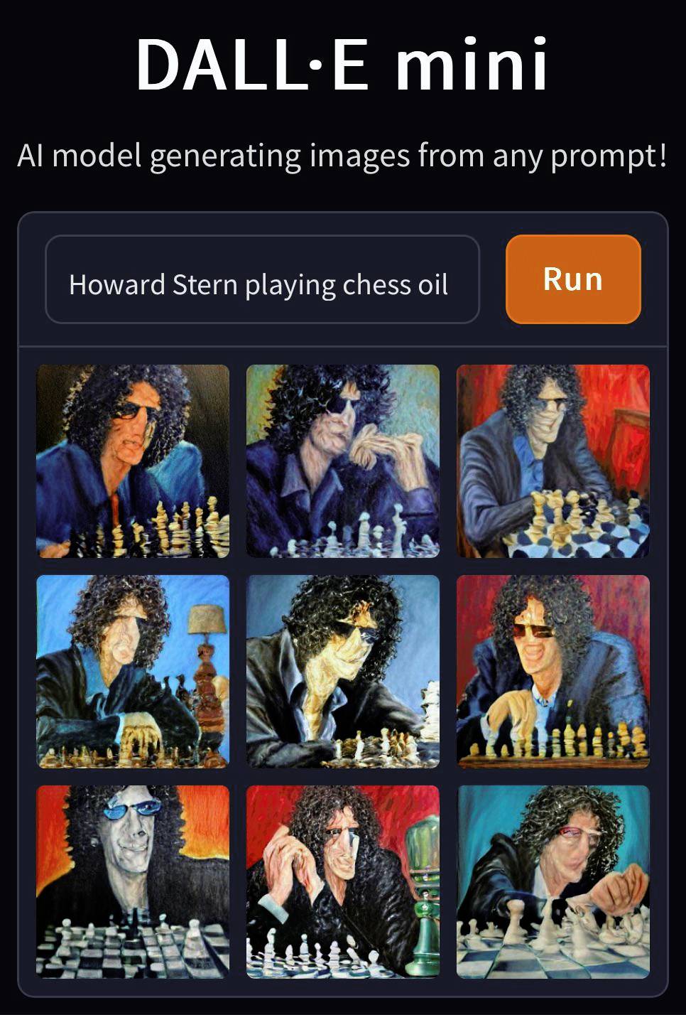 Howard Stern Playing Chess Oil | Scrolller
