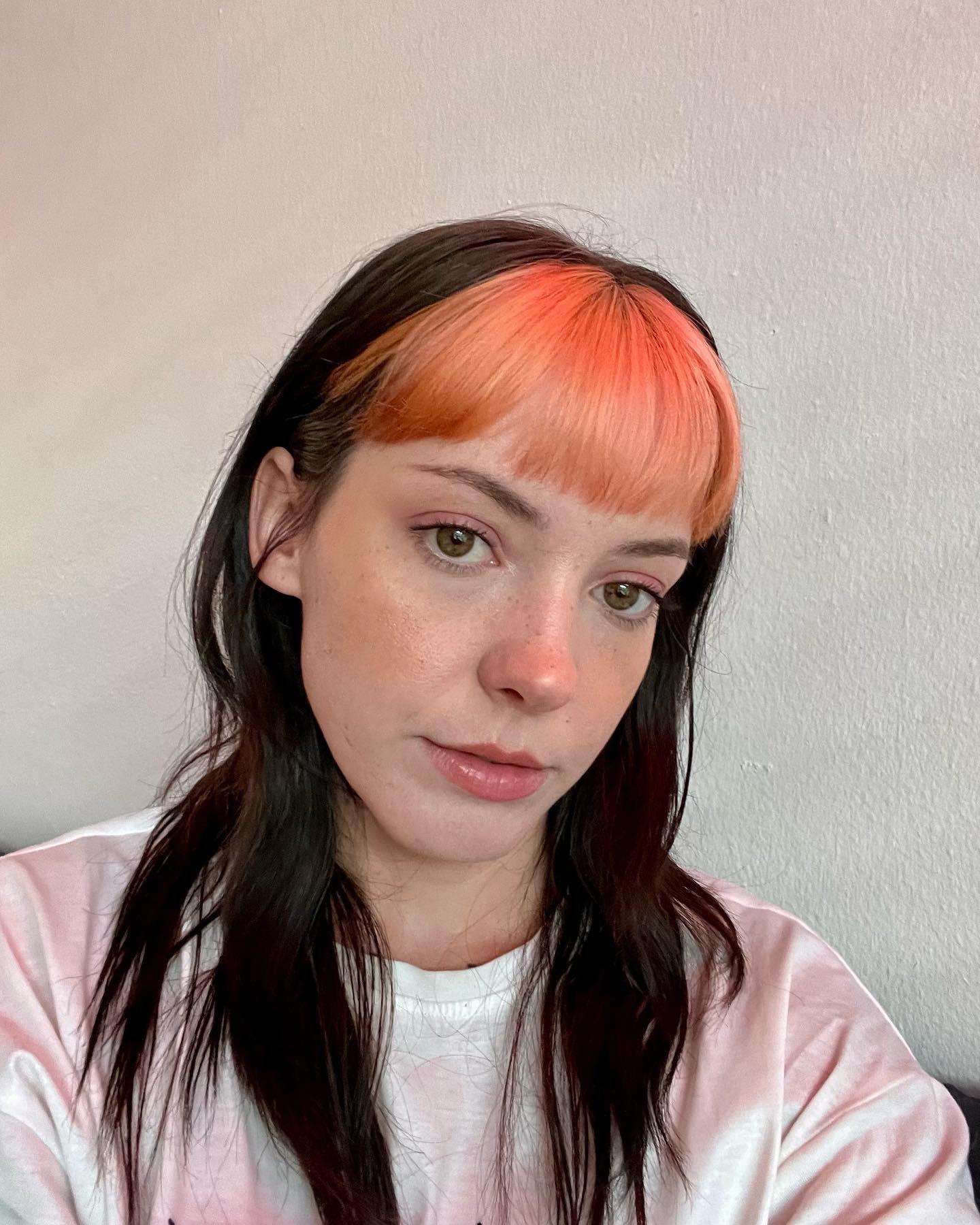 i’m dying the rest of it a wine red | Scrolller