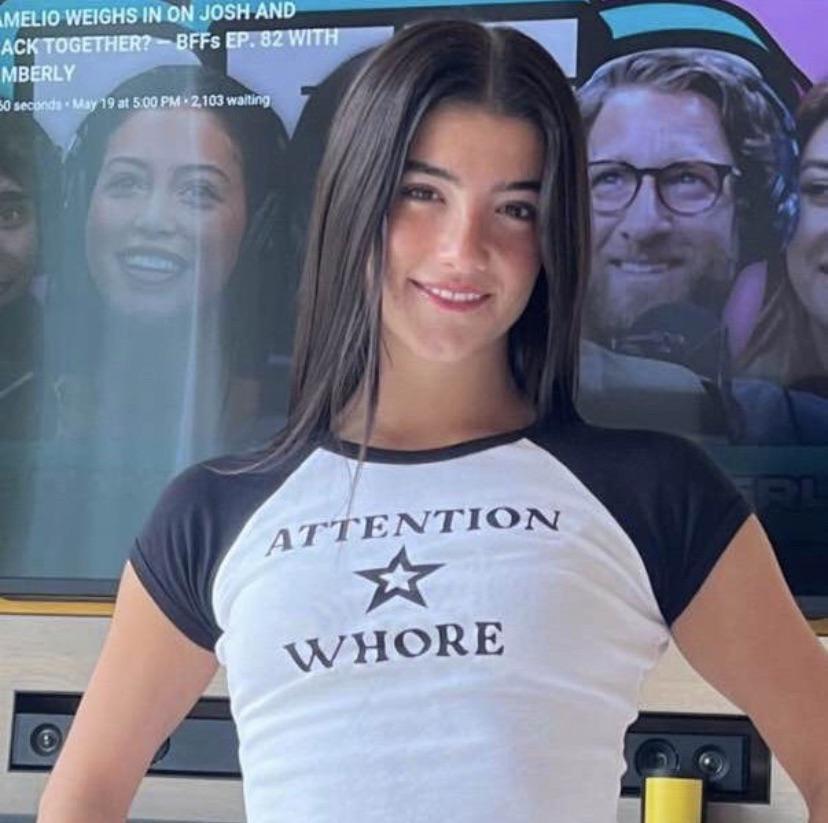 I wanna fuck mommy charli with her wearing this shirt | Scrolller