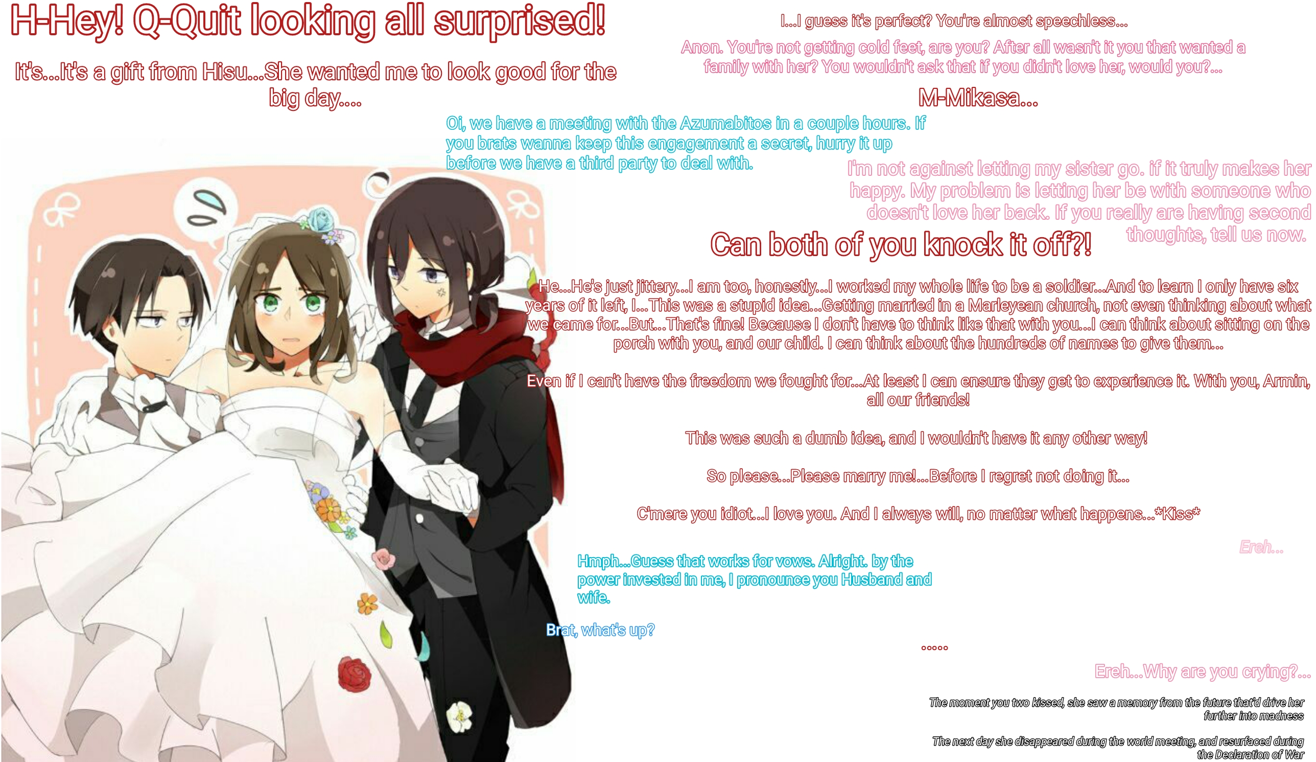 In Holy Matrimony [AOT] [Genderswap] [Marriage] [Wholesome] [No Sex] [Part 2] | Scrolller