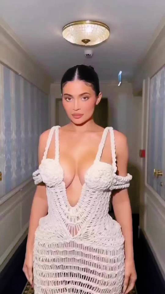 In white mesh dress from Acne Studios Fashion Show | Scrolller