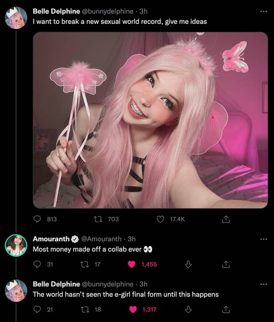 Incoming Belle Delphine Collab? | Scrolller