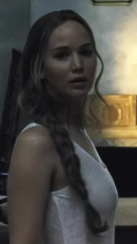 Jennifer Lawrence in Mother (Color corrected to make the dress more see ...