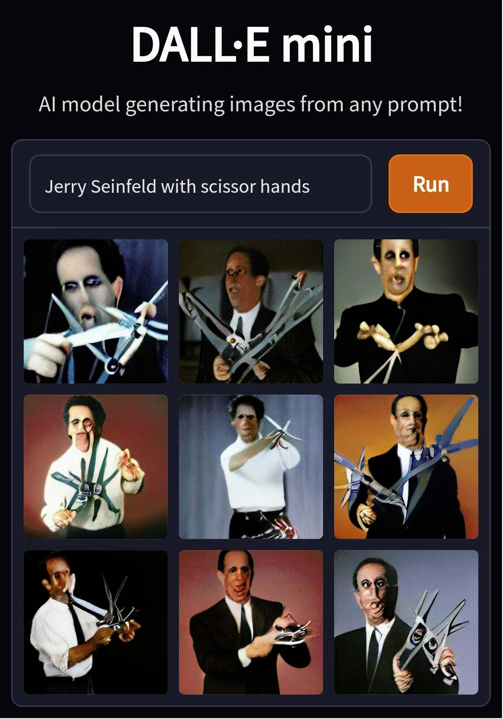 Jerry Seinfeld scissor hands | Scrolller
