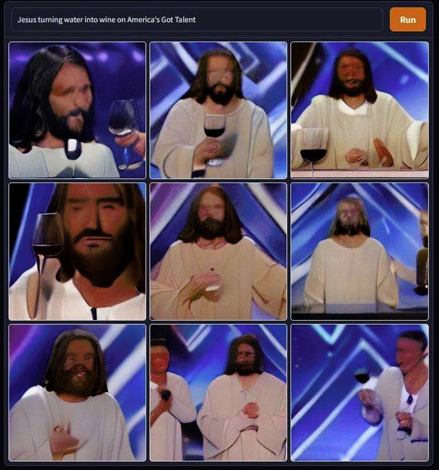 Jesus turning water into wine on America's got Talent | Scrolller