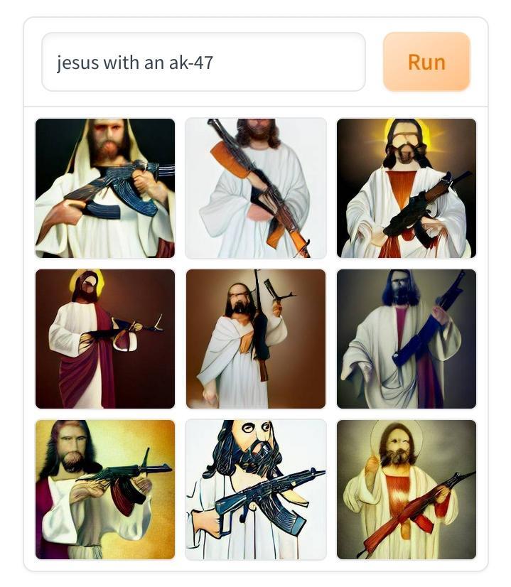 Jesus with an AK-47 | Scrolller