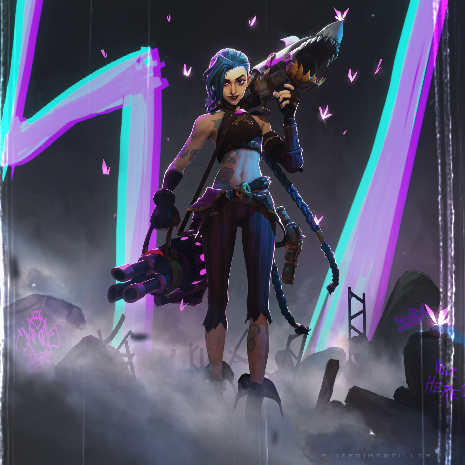 JINX WUZ HERE! by Elizer Morcillos | Scrolller