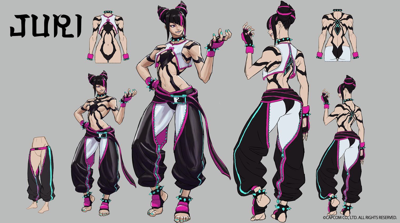 Jui Han full body reference sheet (Capcom) [Street Fighter 6] | Scrolller