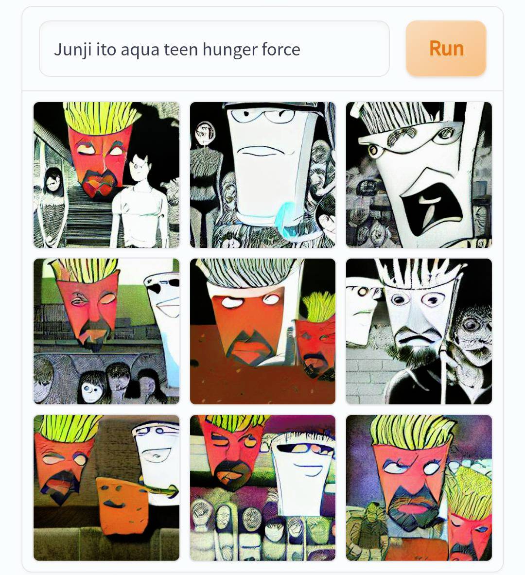 Junji Ito Aqua Teen Hunger Force | Scrolller
