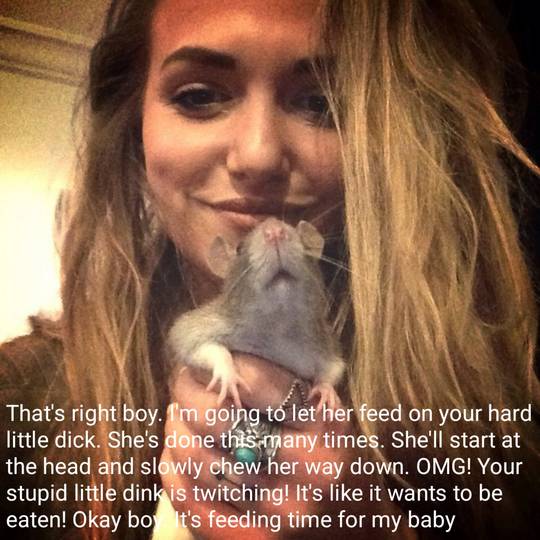 Just a girl and her pet rat | Scrolller