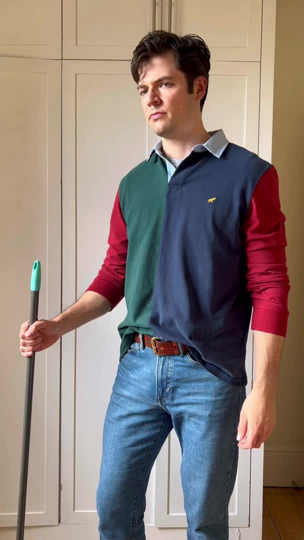 Keeping it clean… 🧹 Wanna grab my pole while I’m at it? | Scrolller