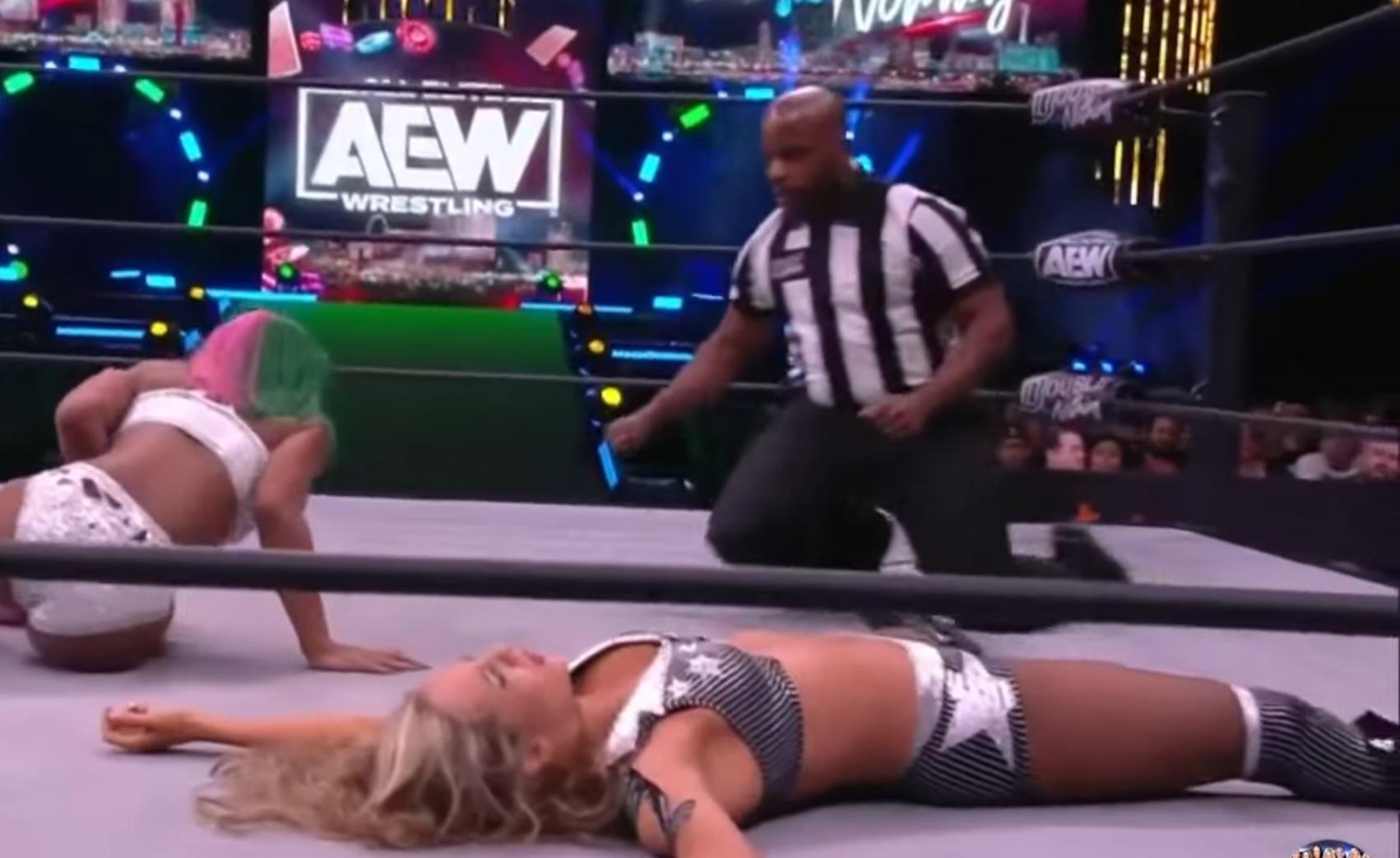 laid out Anna Jay. Absolutely owned at Double or nothing. Such a hot ...