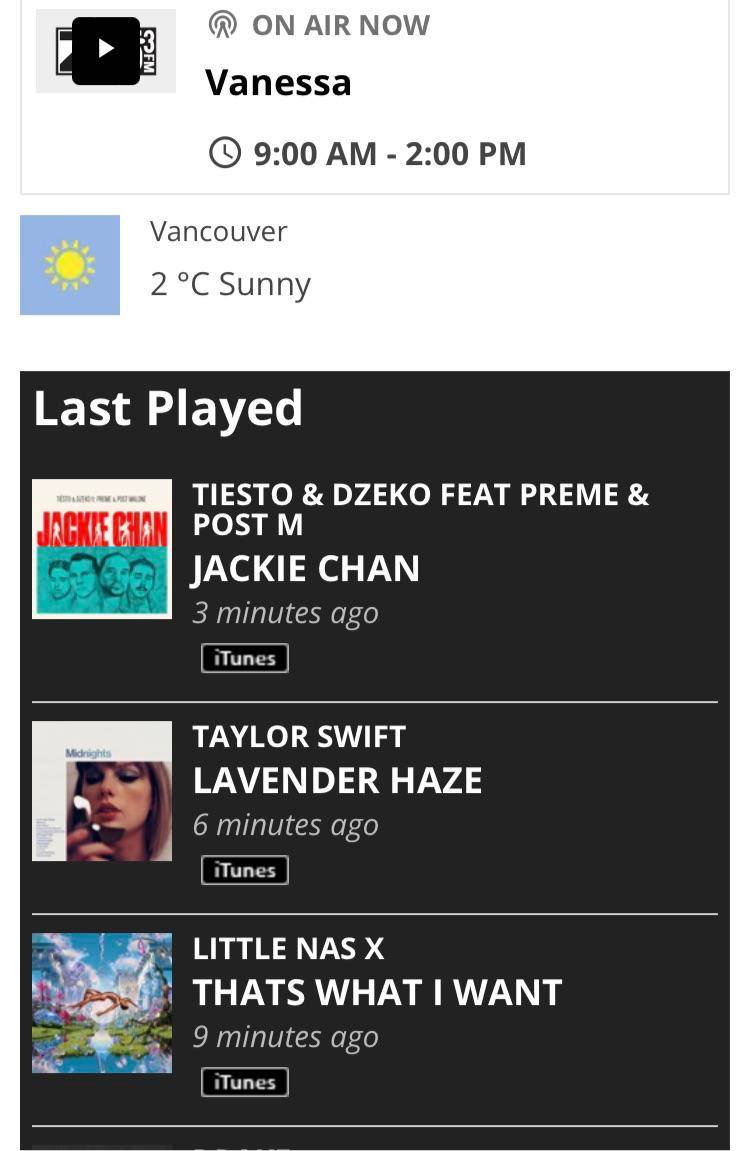 Lavender Haze just played on my local radio | Scrolller