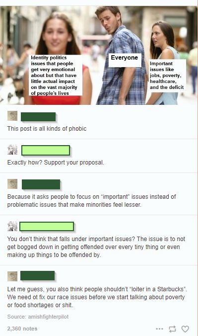 Let's deal with society's most important issues. | Scrolller