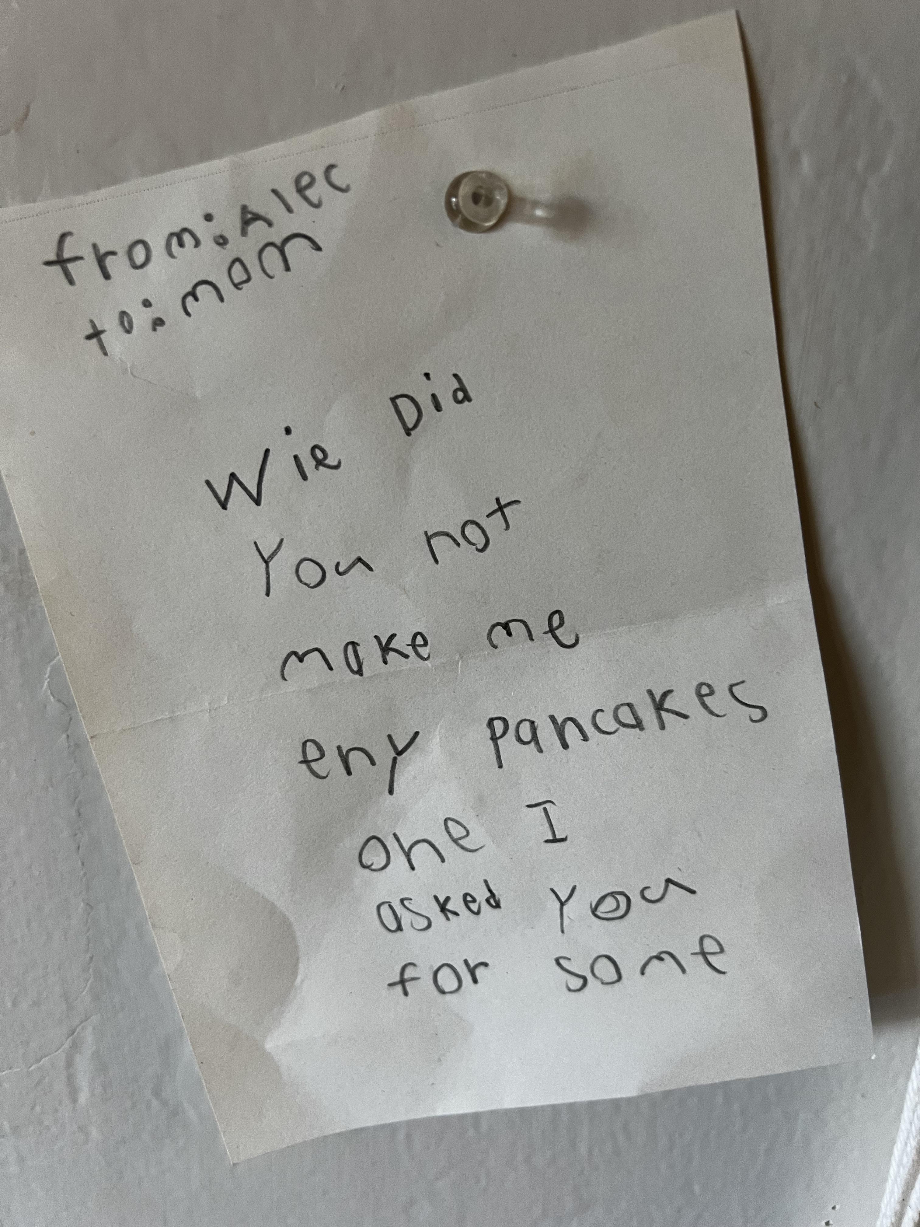 Letter to management from my 6yr old son. | Scrolller