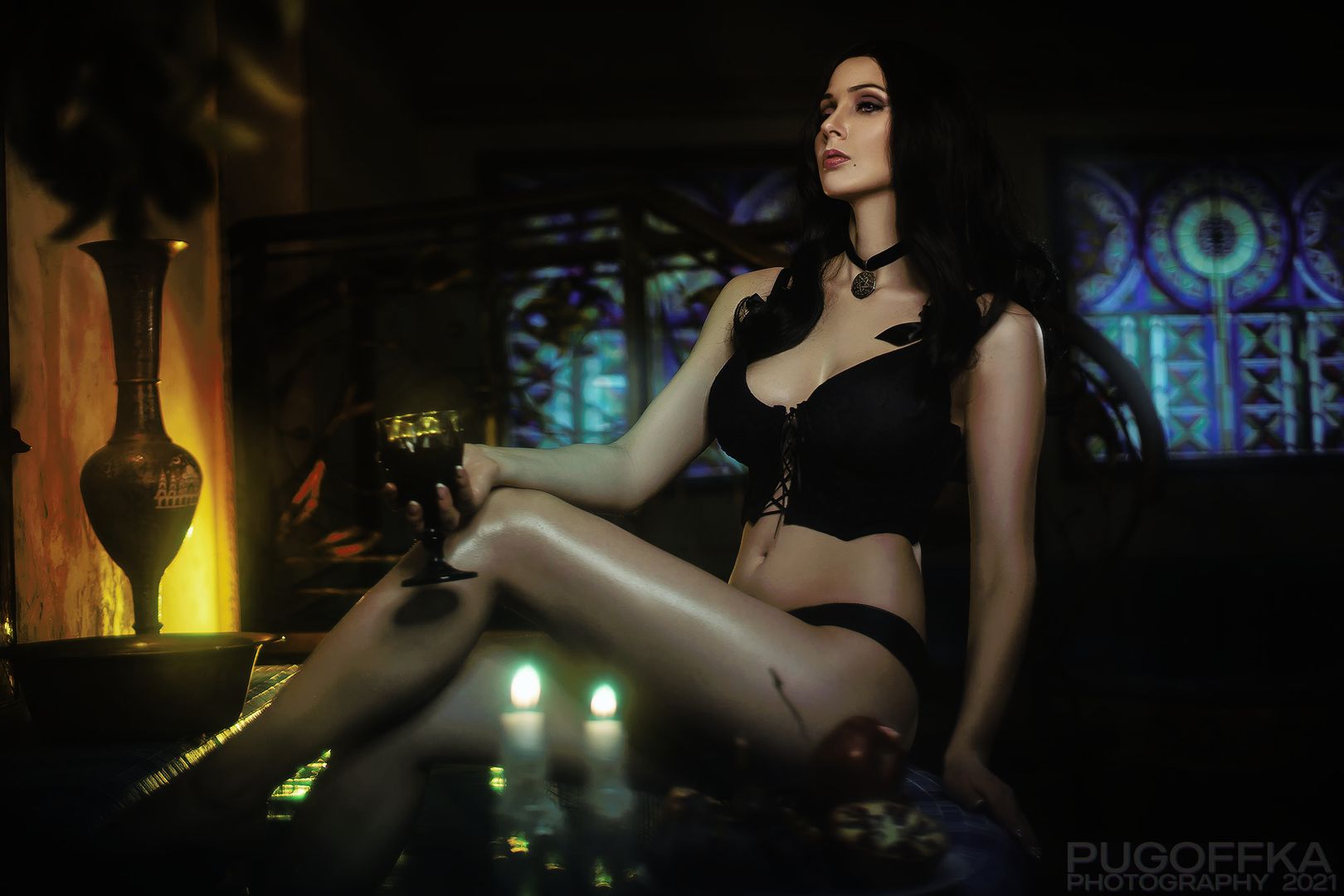 Lingerie Yennefer cosplay by BellatrixAiden | Scrolller