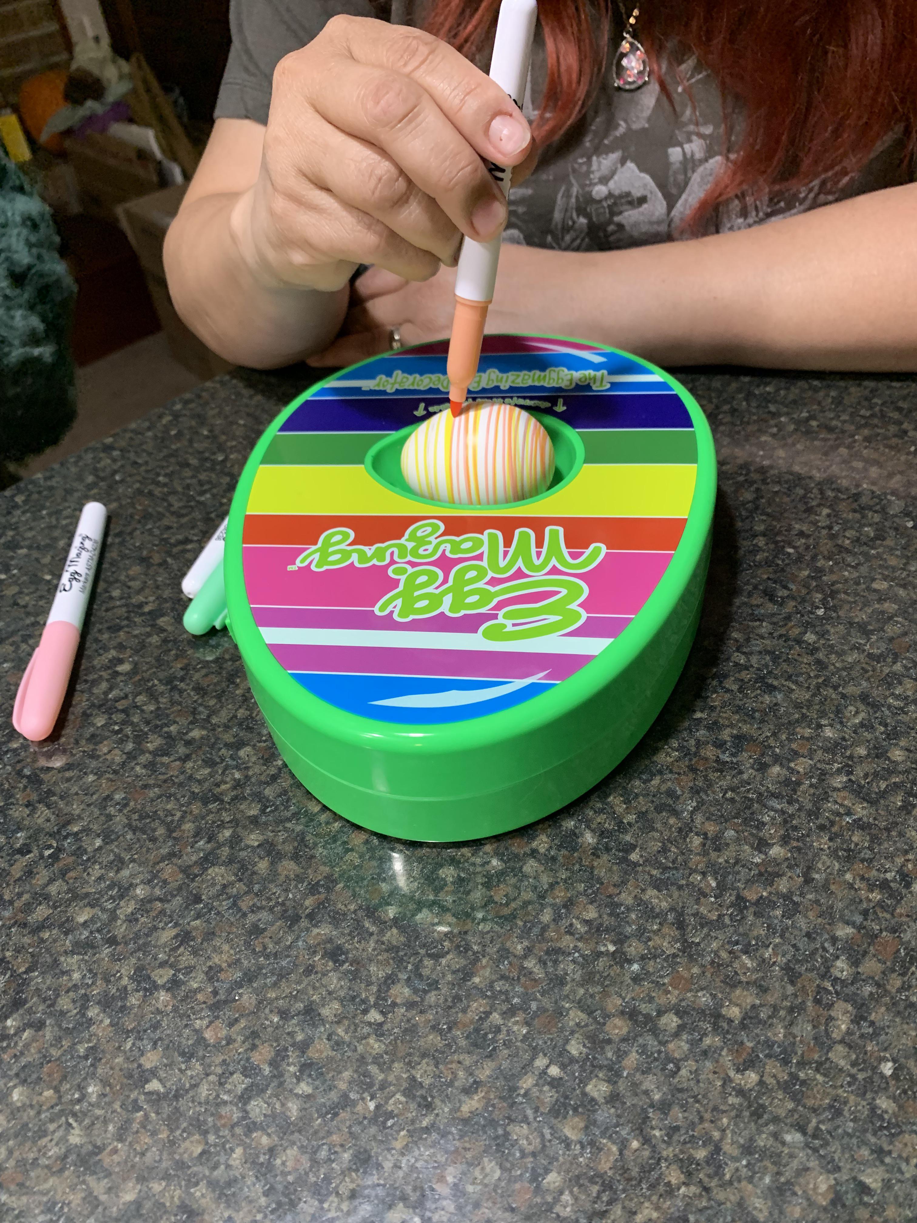 Little space overload coloring Easter eggs, excited for the Easter Bunny. | Scrolller