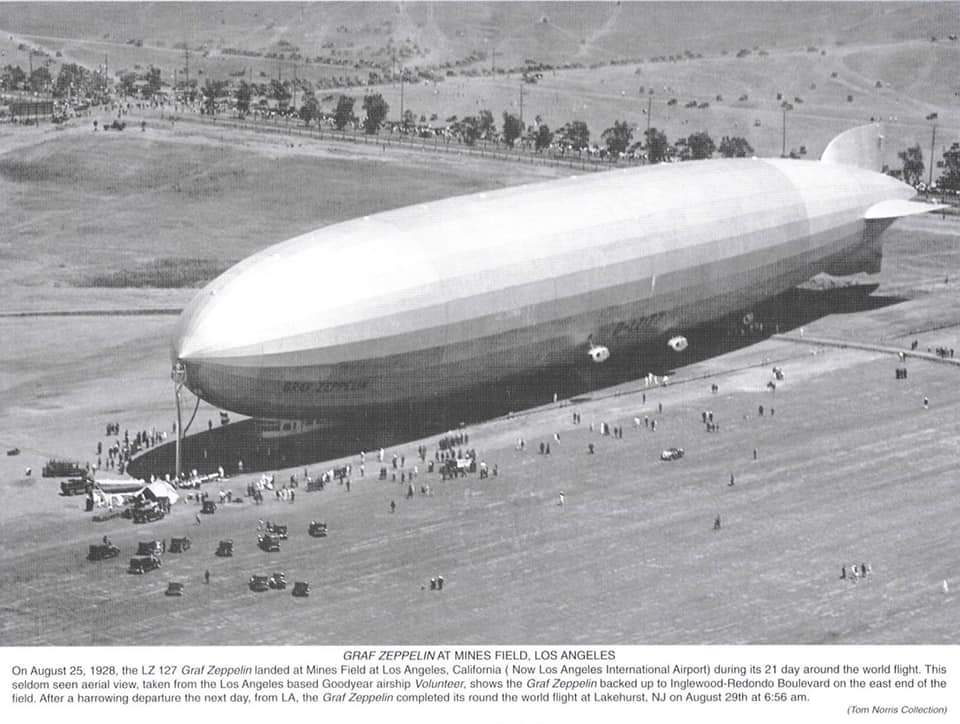LZ-127 Graf Zeppelin in Los Angeles | Scrolller