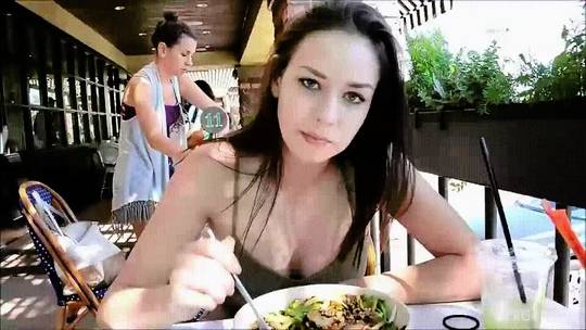 Madi Meadows Enjoying A Delicious Salad | Scrolller