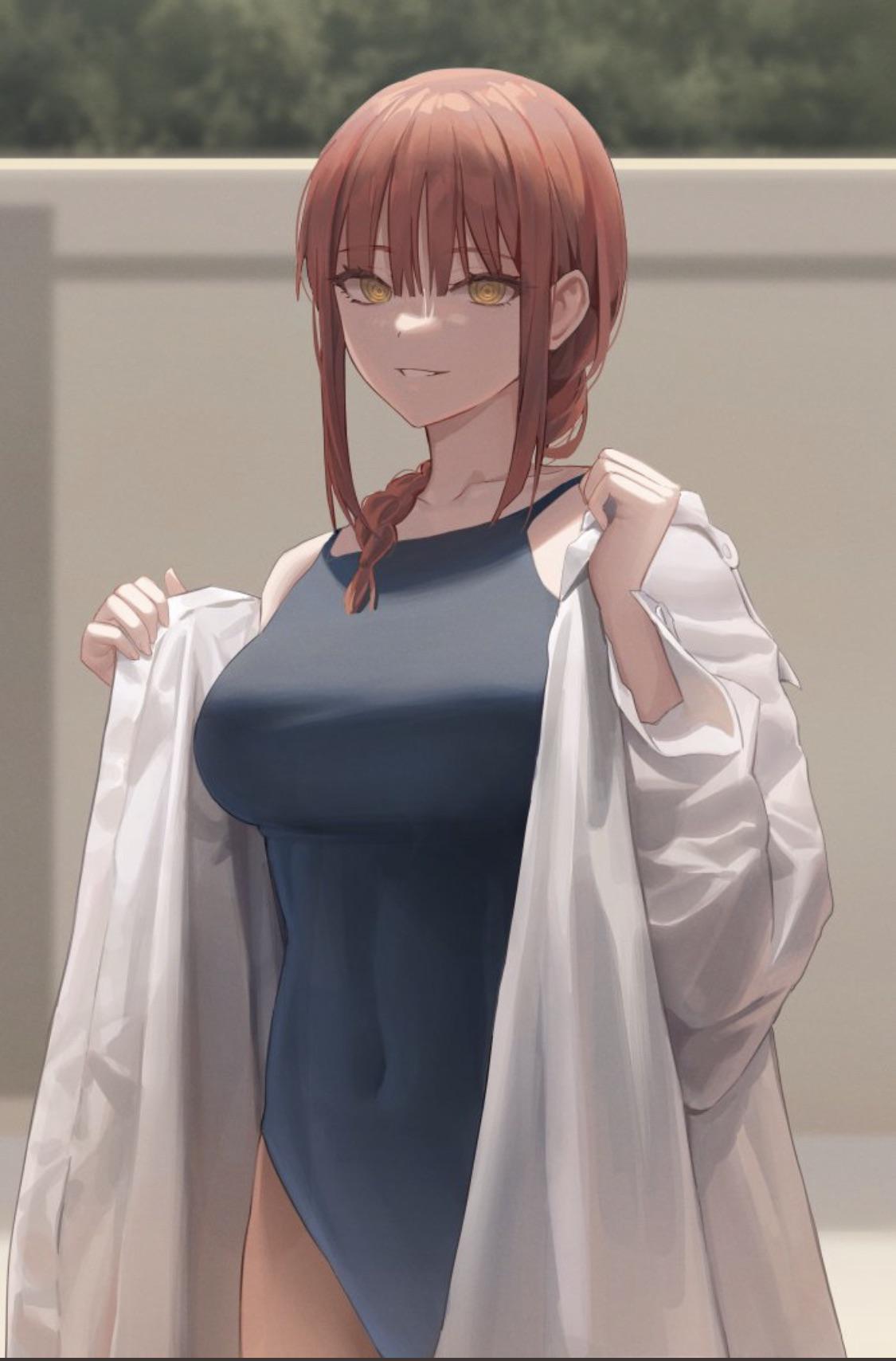 Makima in a swimsuit (chainsaw man) [ Hinaki ] | Scrolller