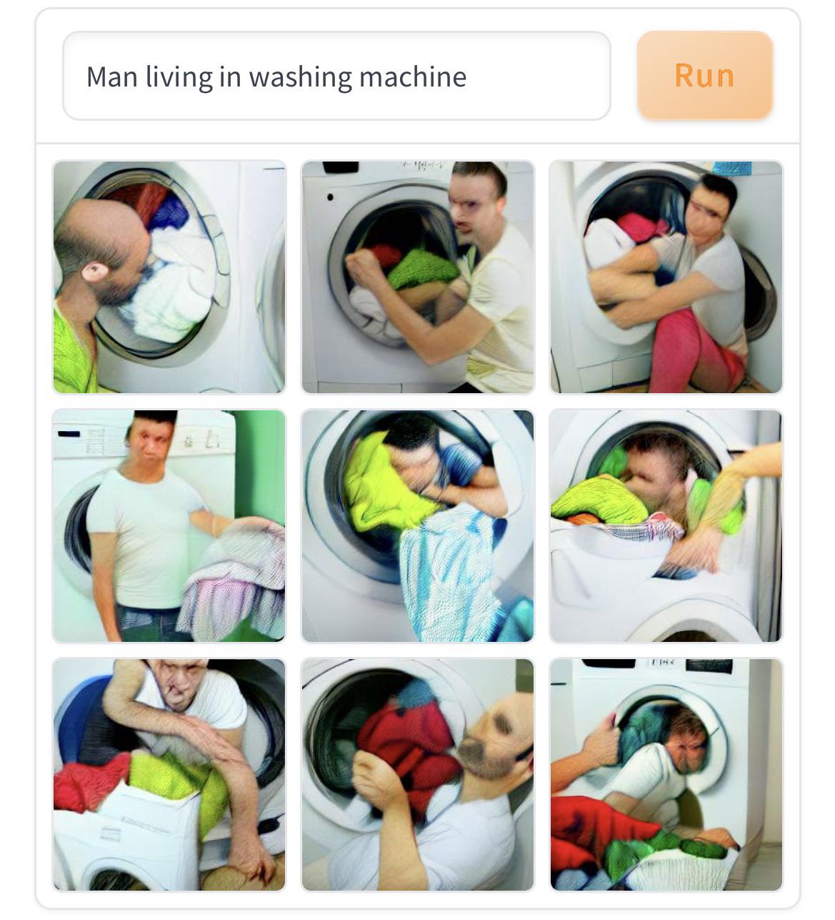 Man living in washing machine | Scrolller