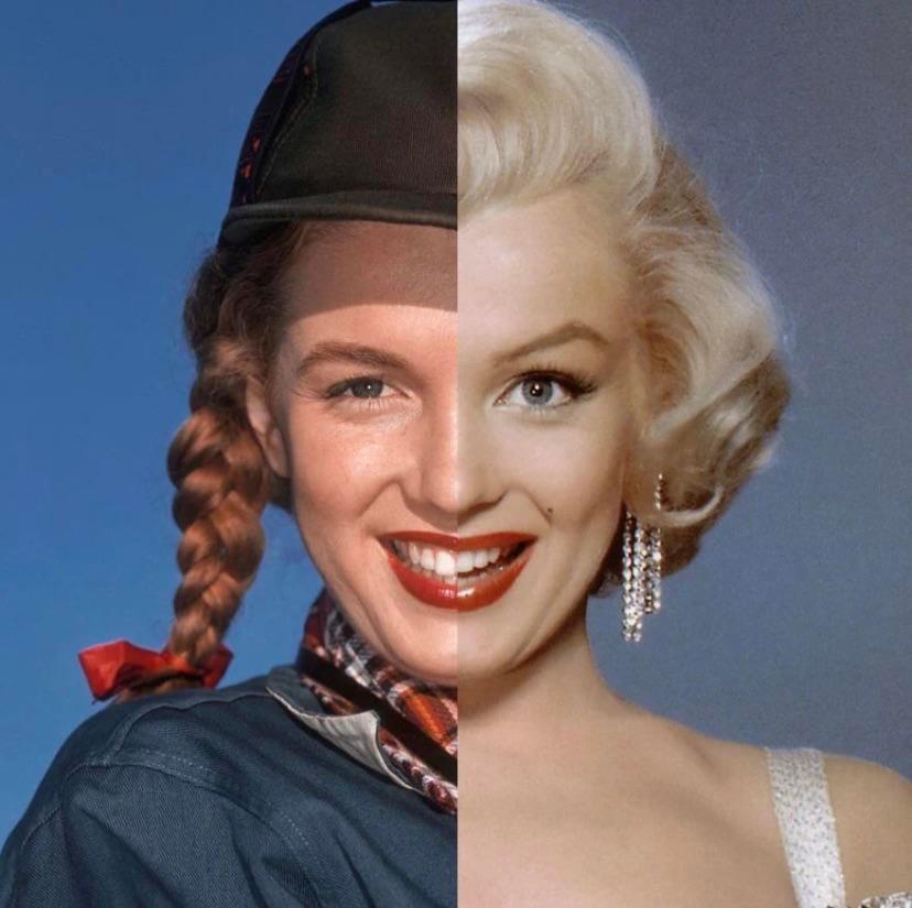 Marilyn in 1946 and 1953 | Scrolller